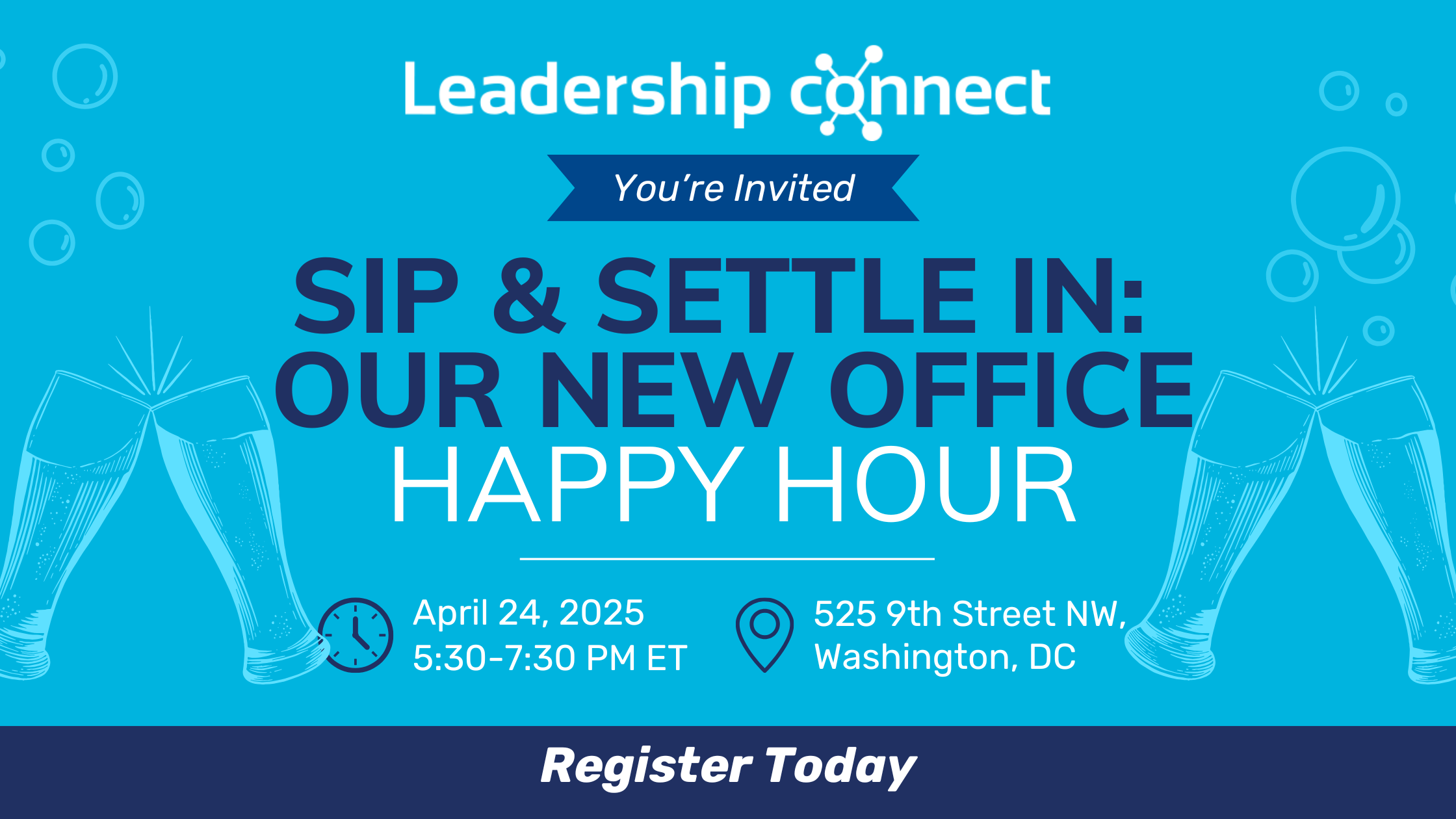 April 2025 Sip & Settle In: Our New Office Happy Hour